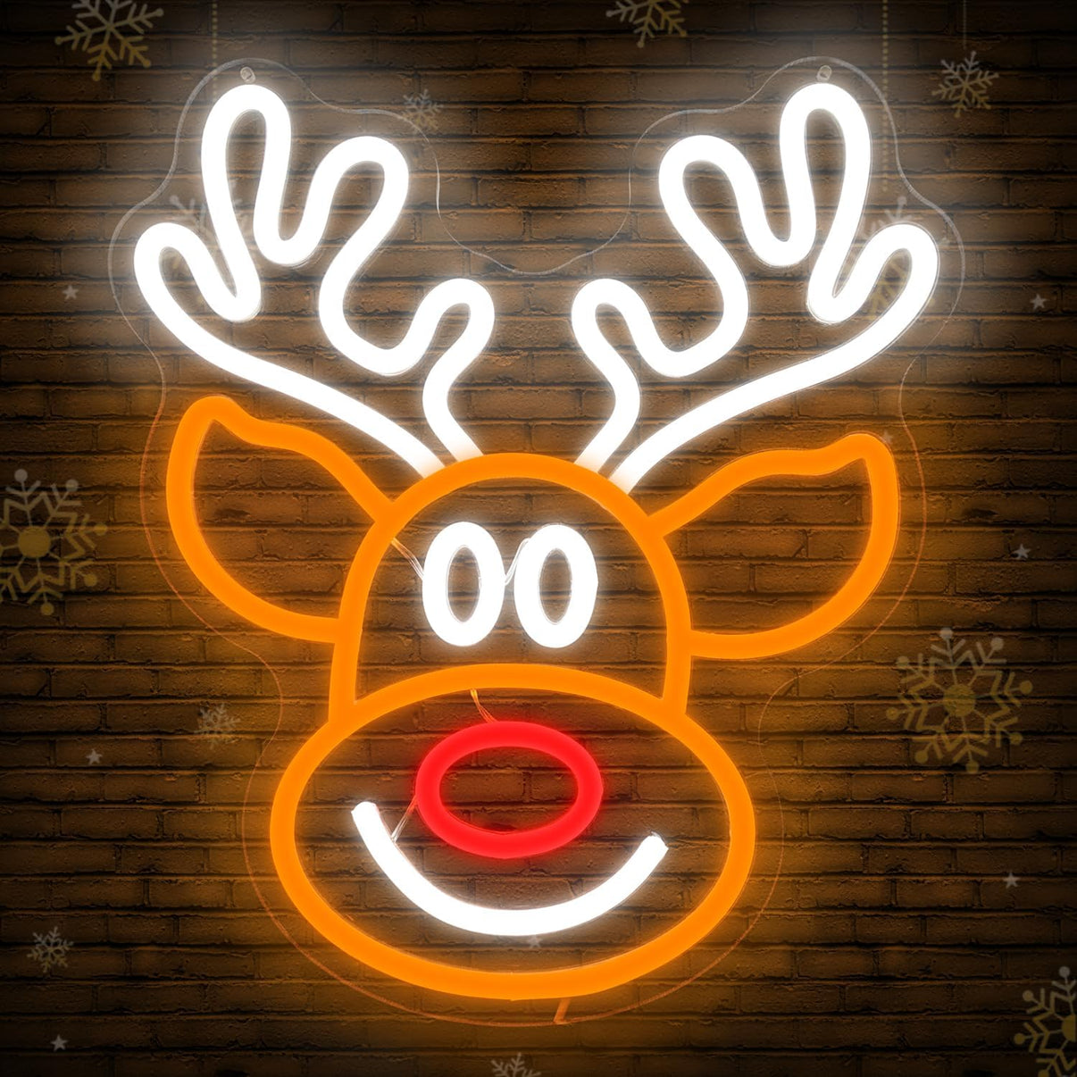 Reindeer Neon Sign | Christmas Neon Signs | Bright LED Neon Lights for ...