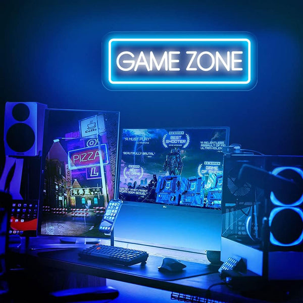 Eurotex Gamezone Neon Sign, Wall Decor, Neon Signs for room - Eurotex