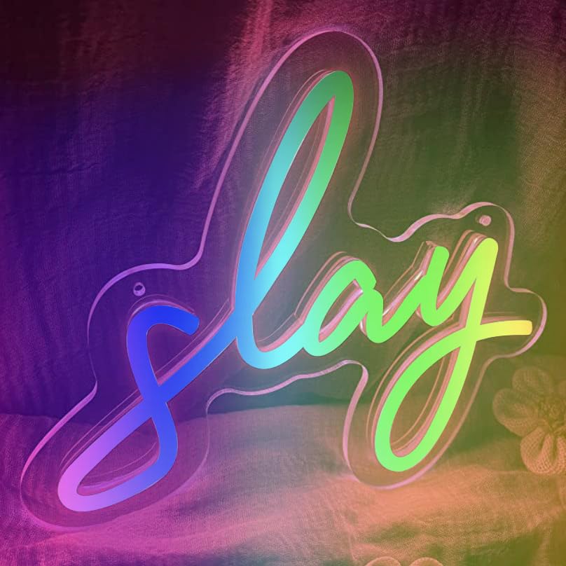 Eurotex Fabflo Slay Neon Sign, Wall Decor, RGB Neon Signs for room